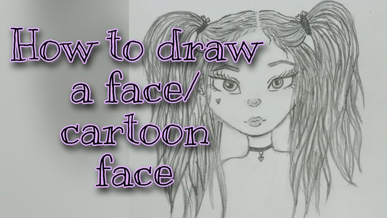 How to draw a face| cartoon face| cartoon girl face🐱 - YouTube