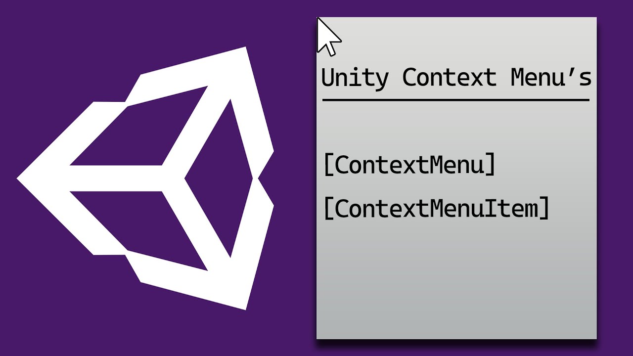 Using Contextmenu And Contextmenuitem In Unity 3d Youtube