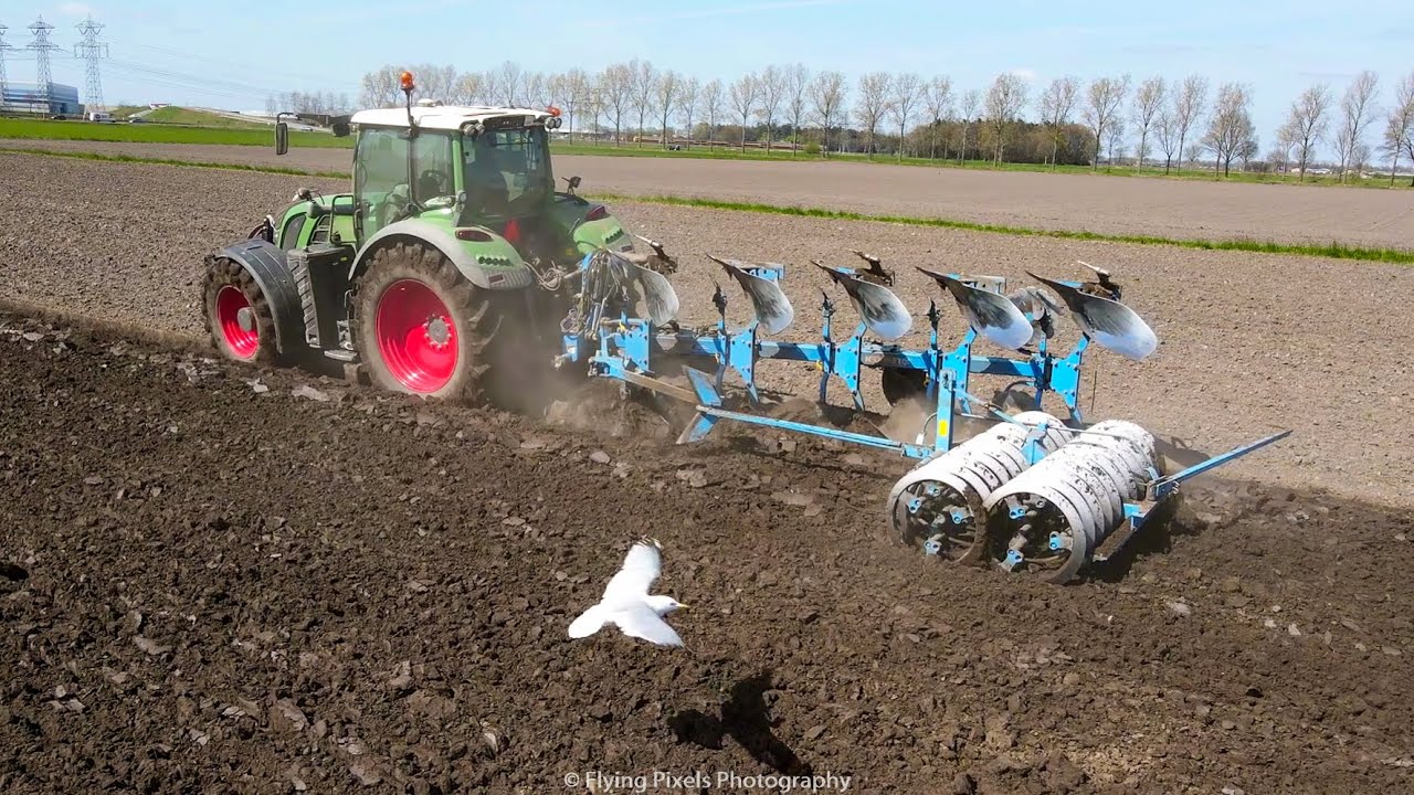 Ploegen | Ploughing | Pflügen | Plowing | Furrow press | Lemken Juwel 8 ...