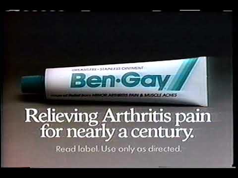 Ben-Gay arthritis cream commercial 1989 - YouTube