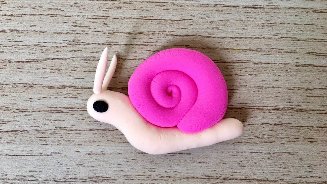 Snail sculpture | Snail clay tutorial | Pikky clay - YouTube
