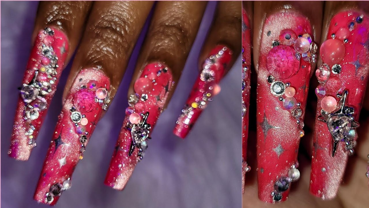 PINK MOONLIGHT CAT EYE NAILS 🌌 | EASY TUTORIAL - YouTube