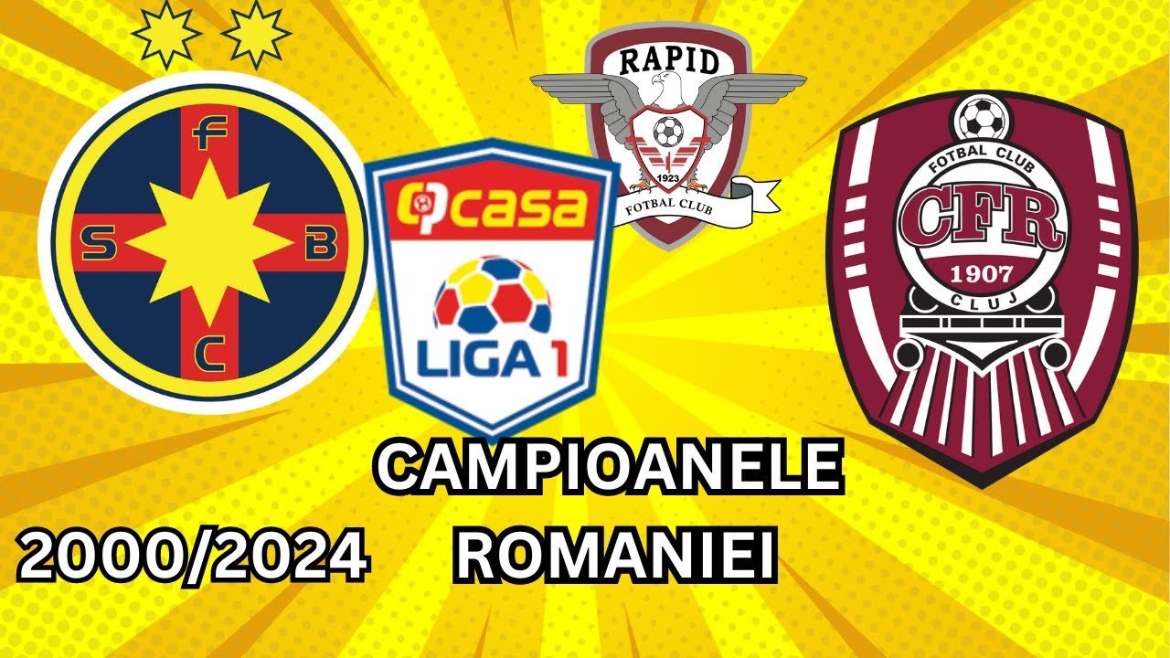 Fotbalul Romanesc..Campioanele României după 2000 - YouTube