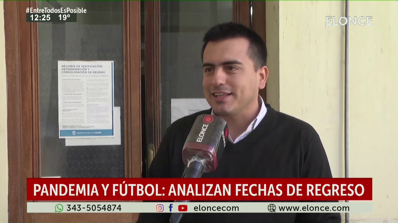David Caceres dirigente del Club Paraná analizan fechas de regreso ...