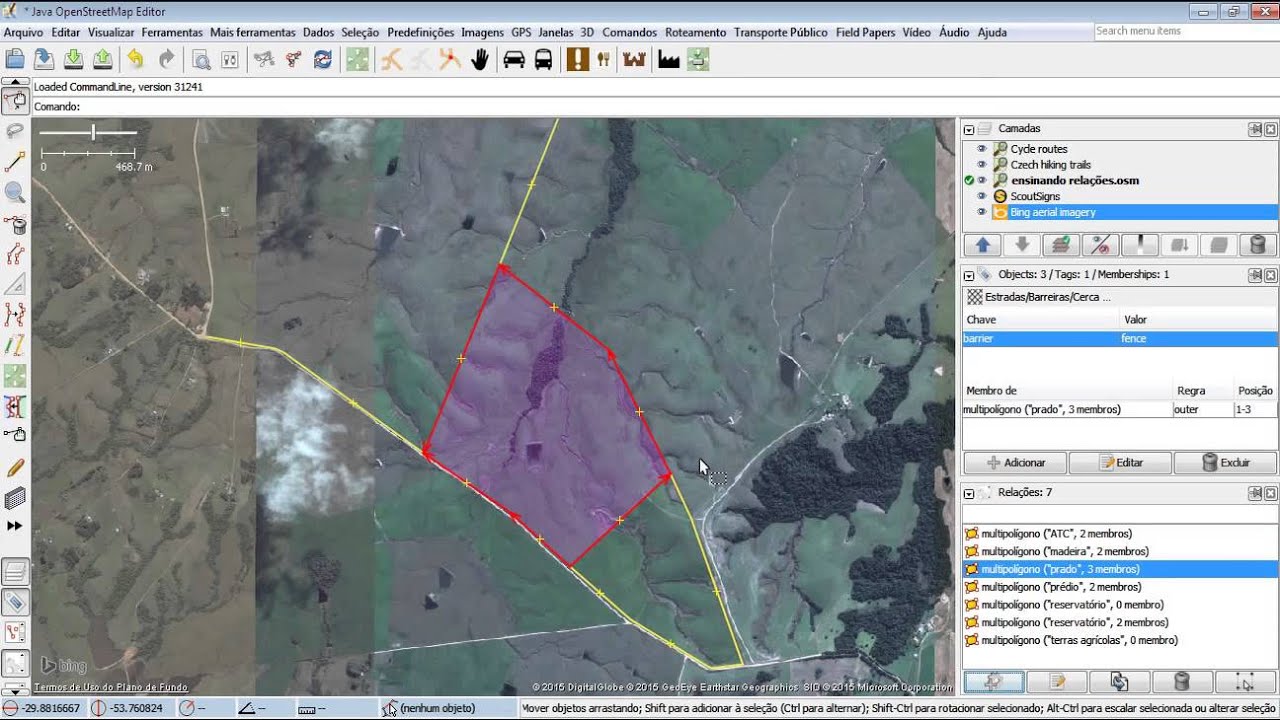 Como Criar Relações Typemultipolygon No Java Openstreetmap Youtube
