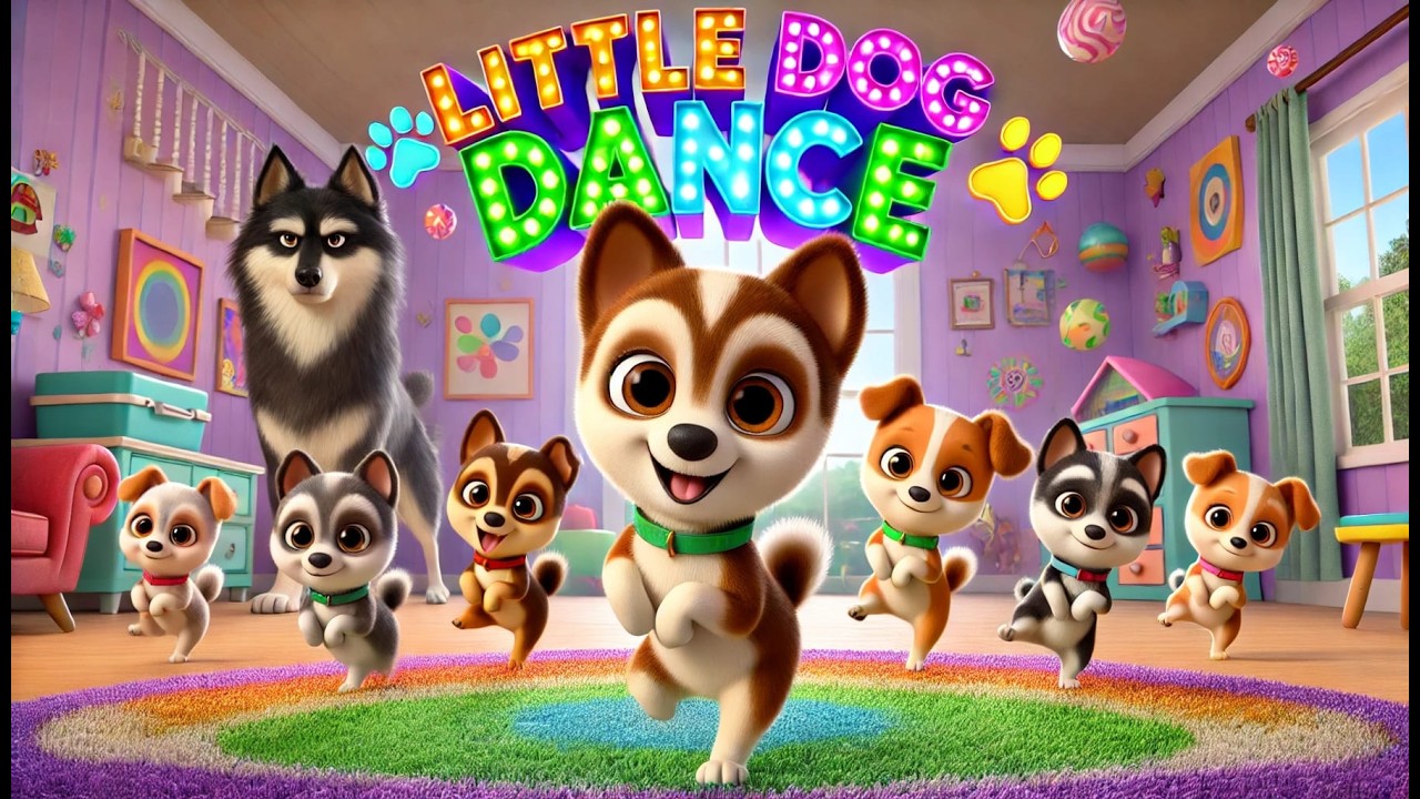 Little Dog Dance Party | Fun Songs for Kids | Nursery Rhyme - YouTube
