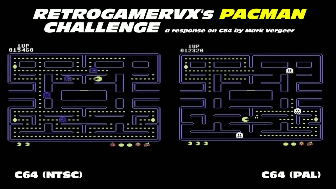 RetrogamerVX's Pac-man Challenge - Response #1 Atarisoft on Commodore ...
