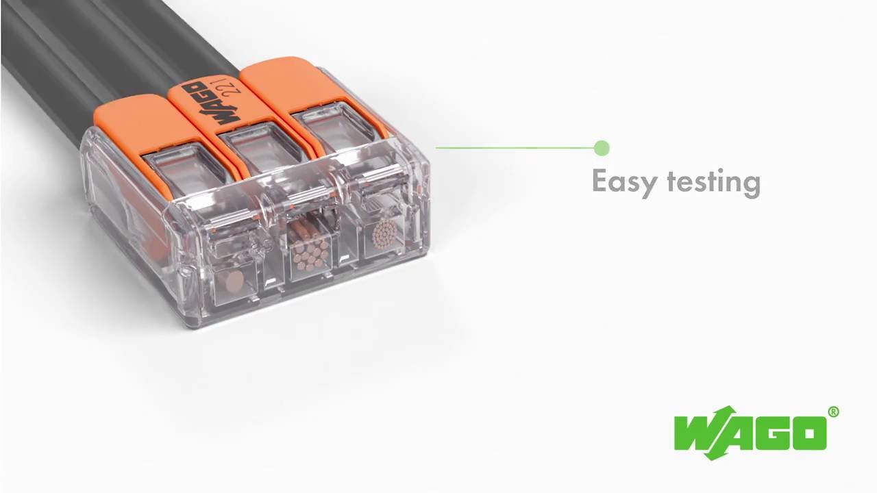 WAGO 221 Series - Compact Lever Connector - YouTube