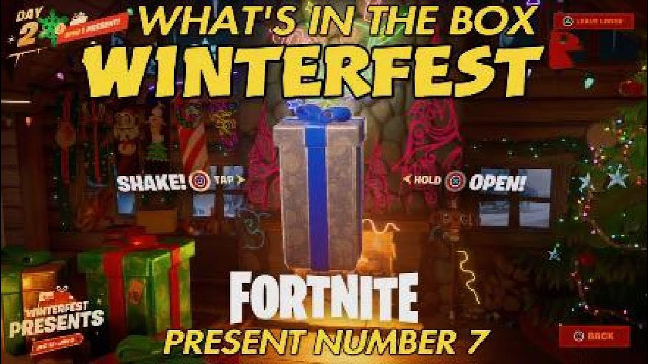 What's in Box Number 7, Winterfest Presents 2022 - Fortnite Chapter 4 ...