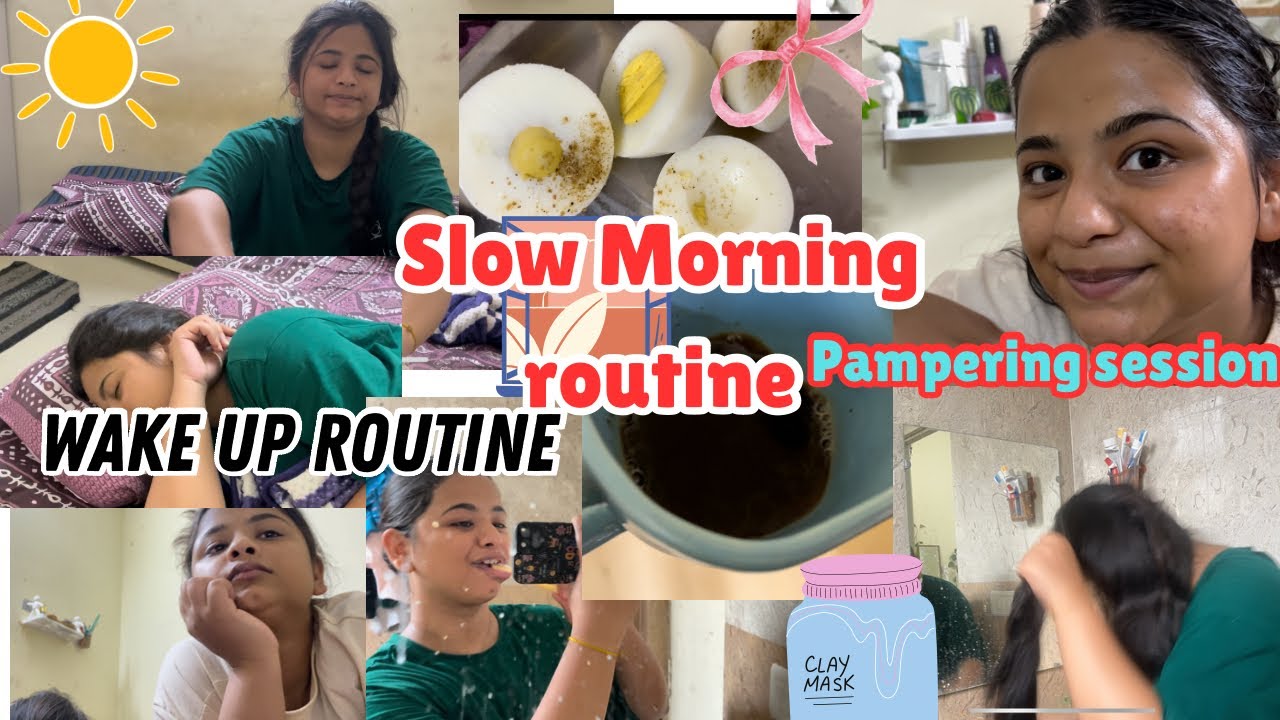 |My slow morning routine|Waking up at 8 a.m|*realistic morning routine ...