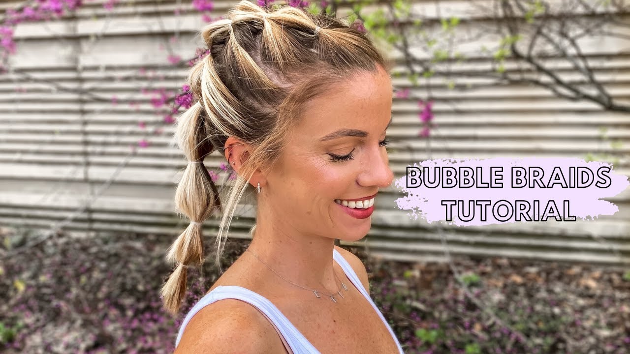 Bubble Braids Hair Tutorial - Easy Hairstyle with Elastics - YouTube
