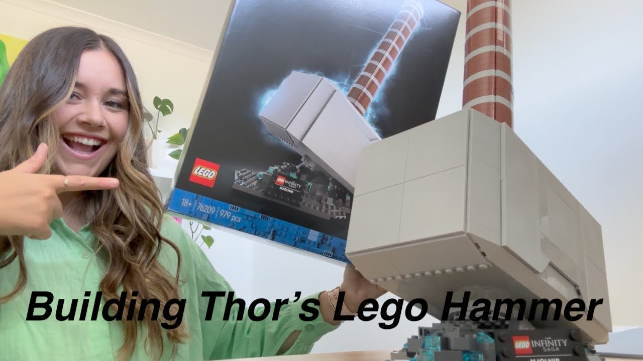 Building Thor's Lego Hammer + review - YouTube