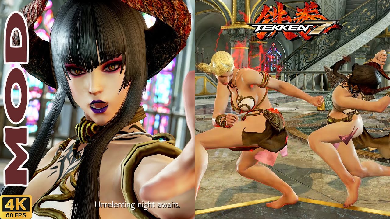 Tekken 7 mods | Nina 💥 Eliza (Metal bikini mod) | CPU vs CPU AI vs AI - YouTube
