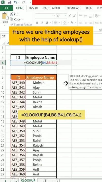 Xlookup In Excel | learn to easy - YouTube