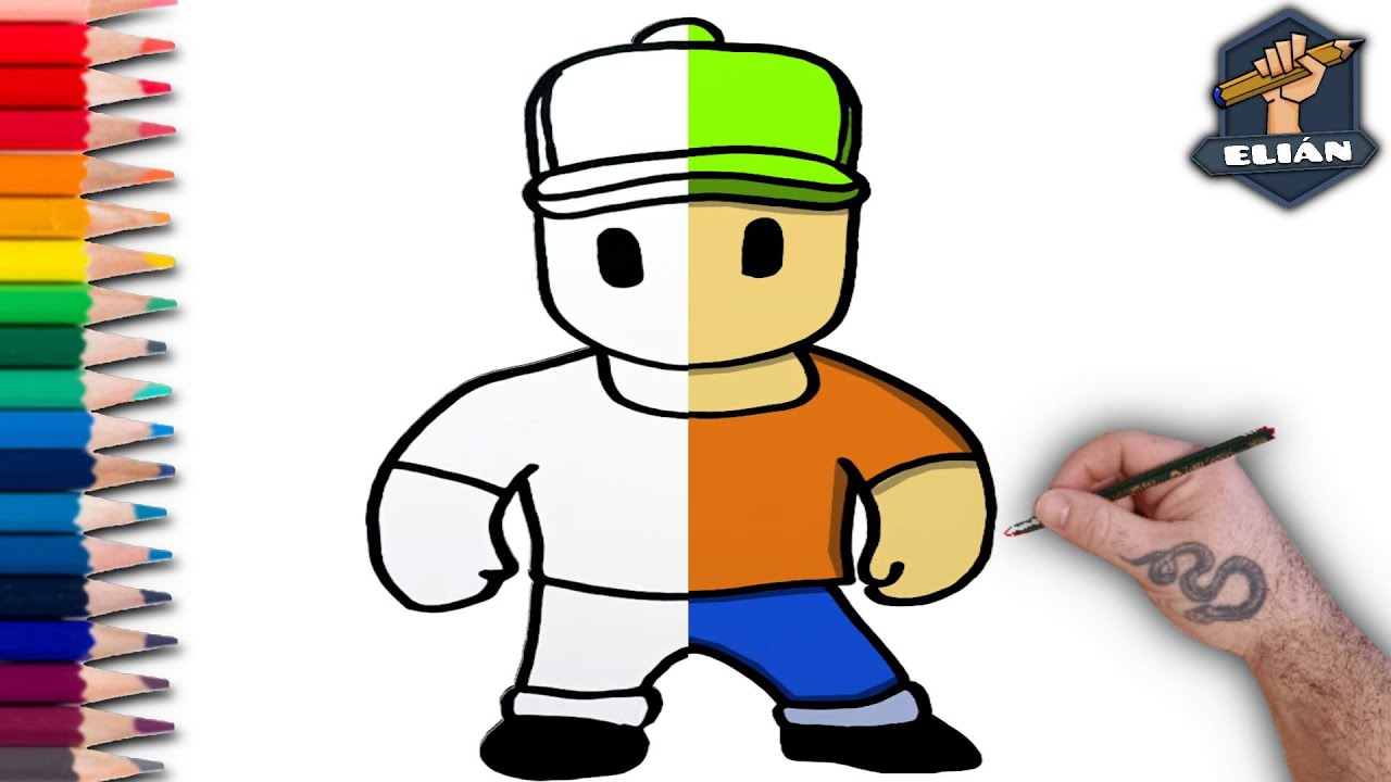 How to Draw Mr Stumble from Stumble Guys 🧢 #drawingwithelian - YouTube