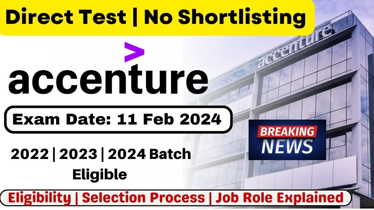 Accenture Recruitment 2024 2023 2022 Batch | Exam Date 11 FEB ...