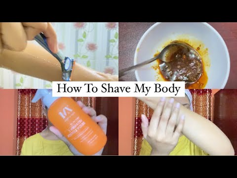 How To Shave My Body | Step By Step | Konika Rahman - YouTube