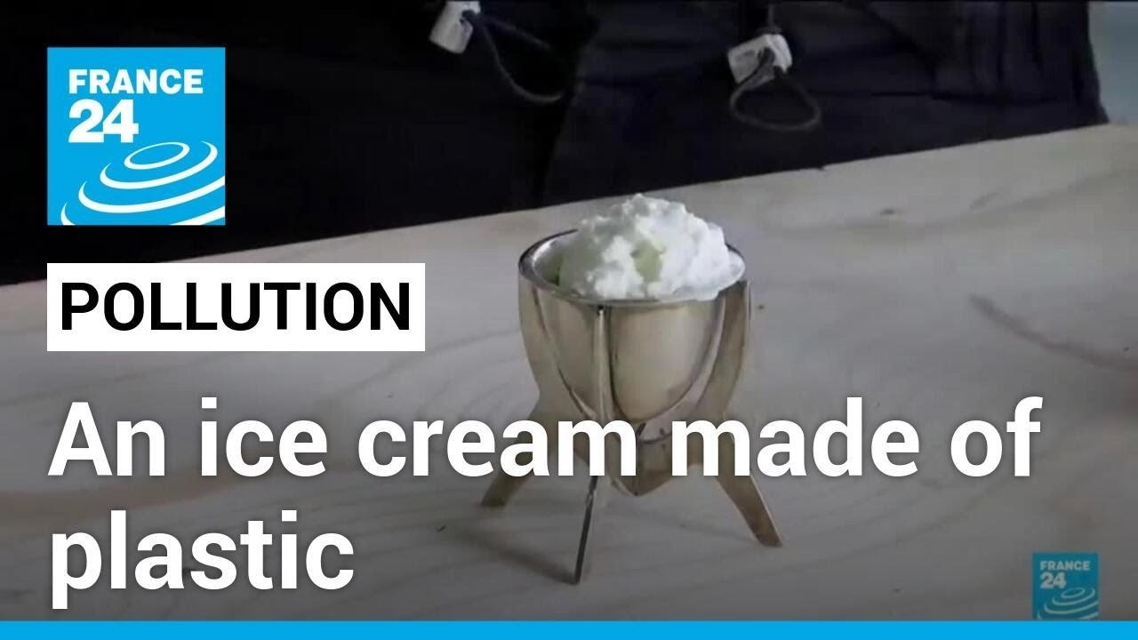 World’s first ice cream made with plastic • FRANCE 24 English - YouTube