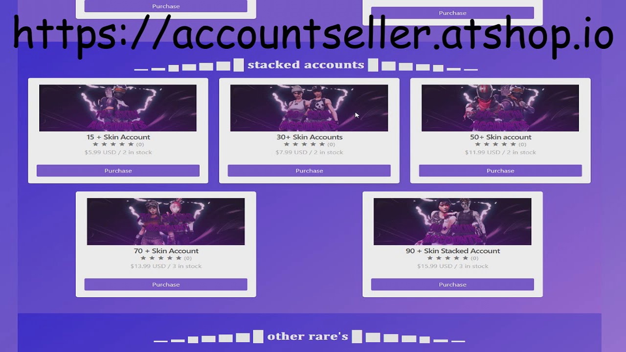 NEW YEAR FORTNITE SALE -50% ! SELLY.GG/ATSHOP.IO FORTNITE ACCOUNTS! l ...