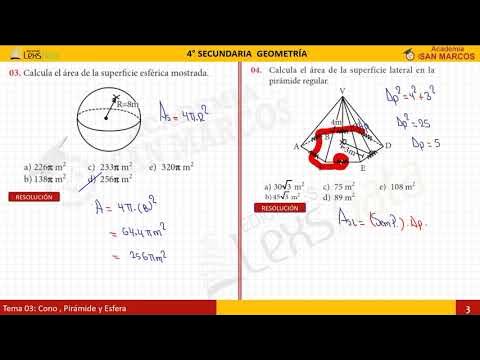 4 Sec GEOM Cono , Pirámide y Esfera - YouTube