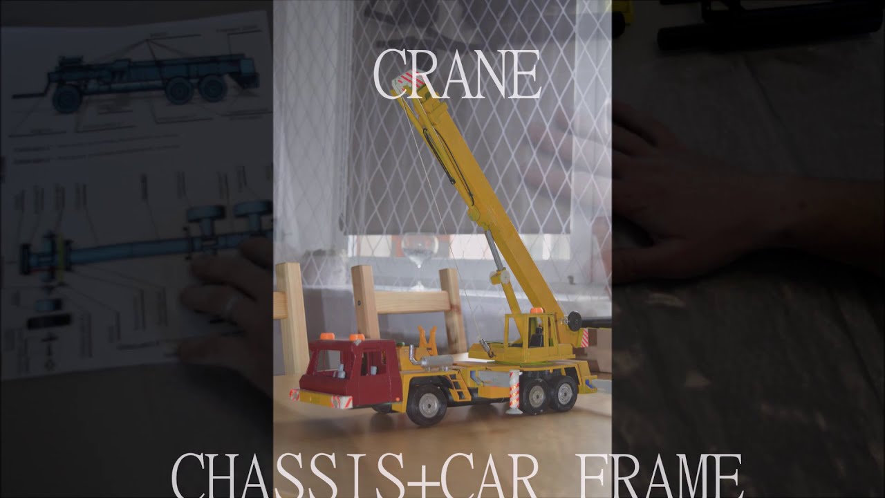 Model Crane AD28 video guide-build 3d printed. Part#1 (Chassis + Car ...