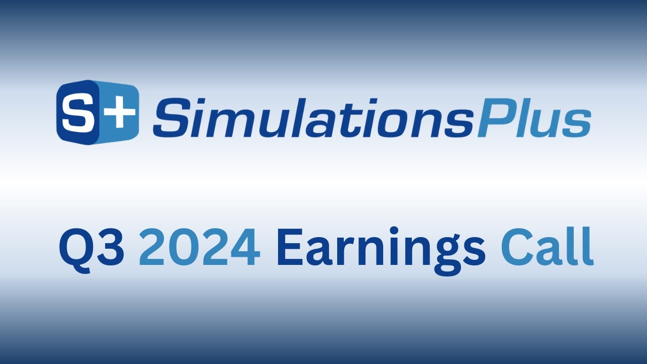 SLP Simulations Plus Earnings Conference Call Q3 FY 2024 - YouTube