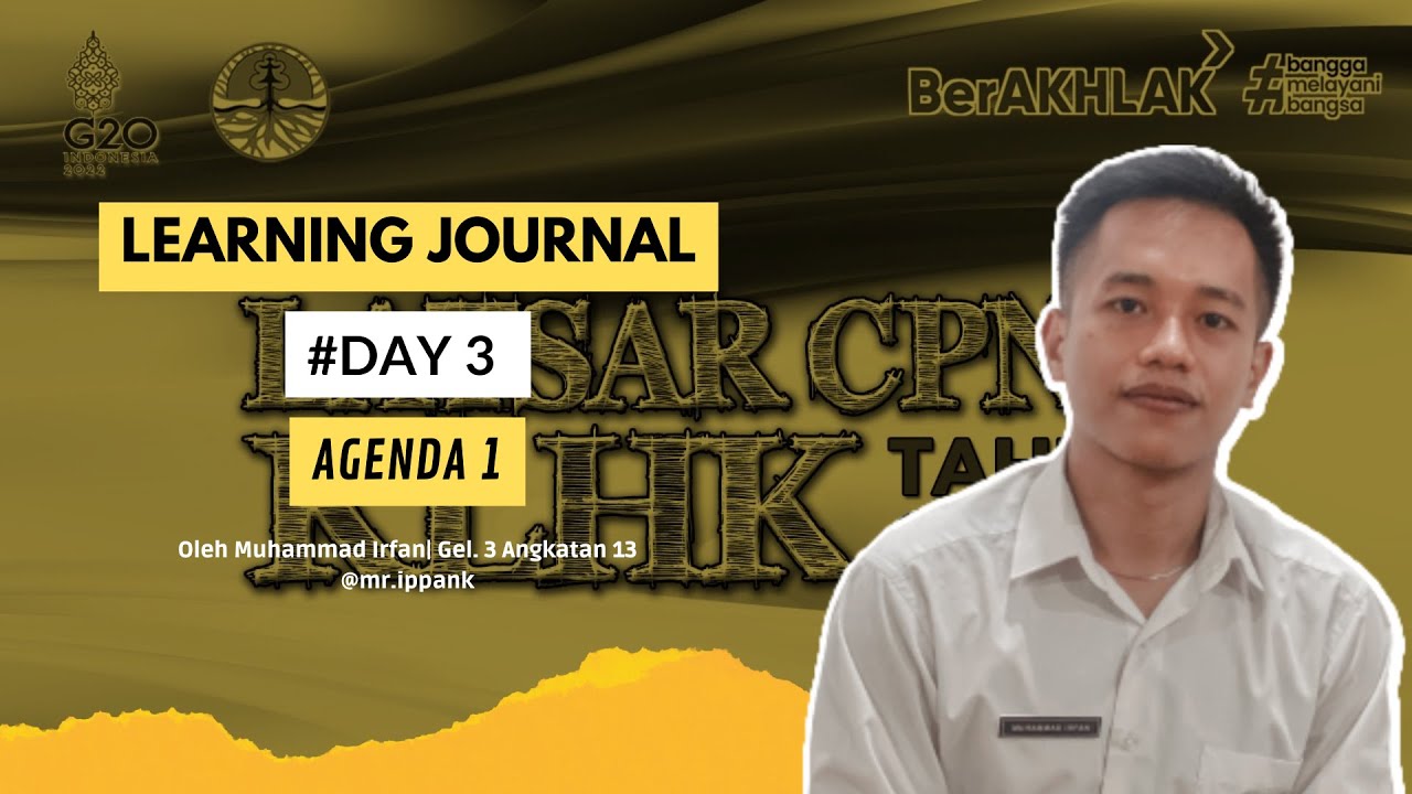 [ LEARNING JOURNAL - DAY 3] AGENDA 1 - YouTube