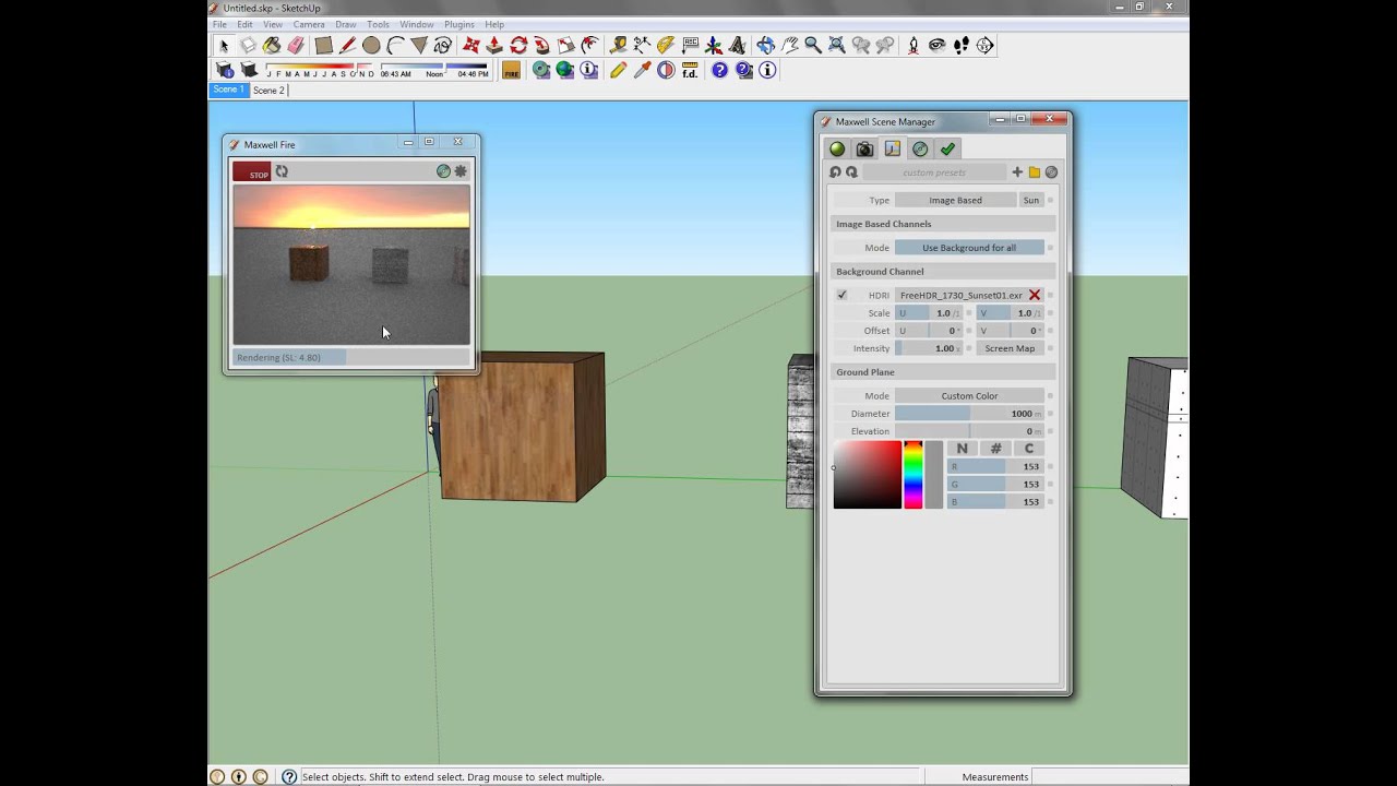 7/8 Maxwell for SketchUp: Environment Sky and HDRI - YouTube