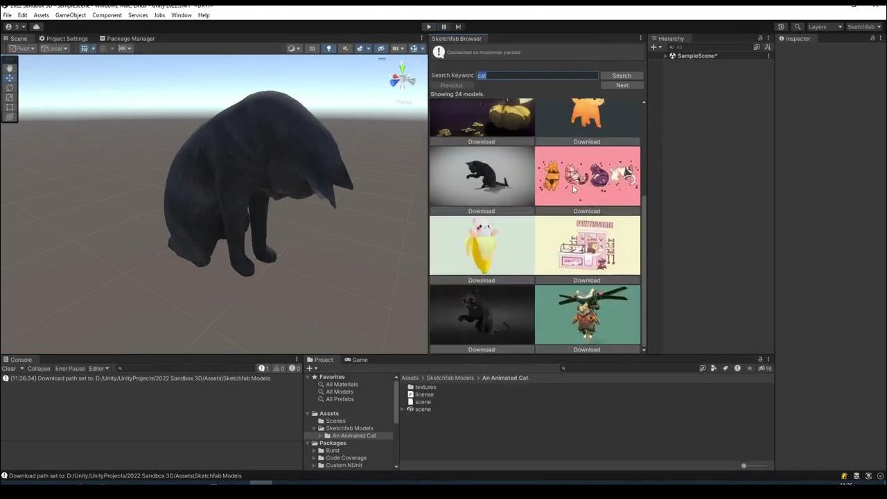 Get Models Into Unity Quick And Easy With The Sketchfab Browser! - YouTube