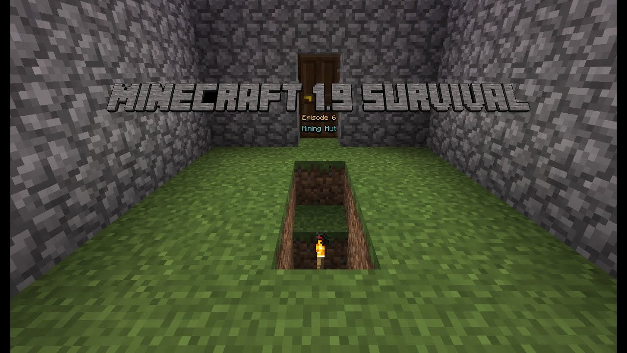 Minecraft 1.9 Survival #6 Mining Hut - YouTube