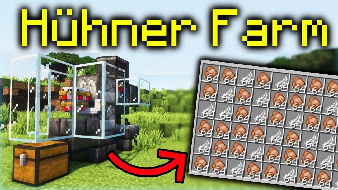 Minecraft Hühnerfarm bauen Tutorial 1.19 - Hühnerfarm bauen in ...