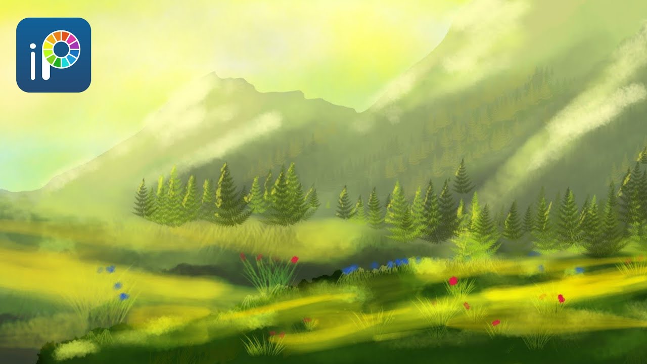 Drawing Grasses | Landscape | IbisPaint X Android - YouTube