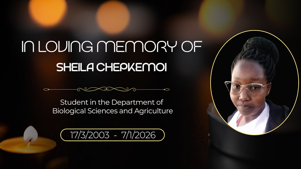 In Loving Memory of Sheila Chepkemoi - YouTube