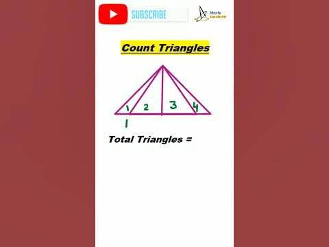 Count Triangles Within Triangles 🤓 Amazing Trick - YouTube