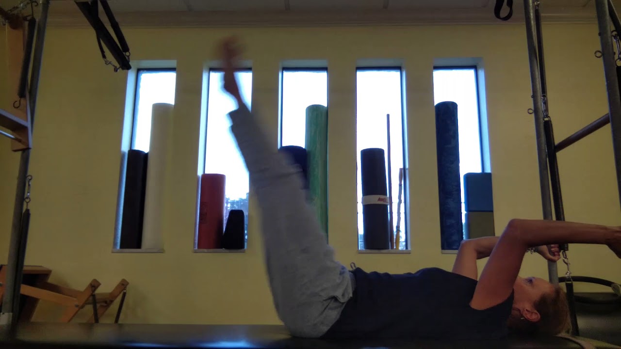 Pilates airplane on Cadillac - YouTube