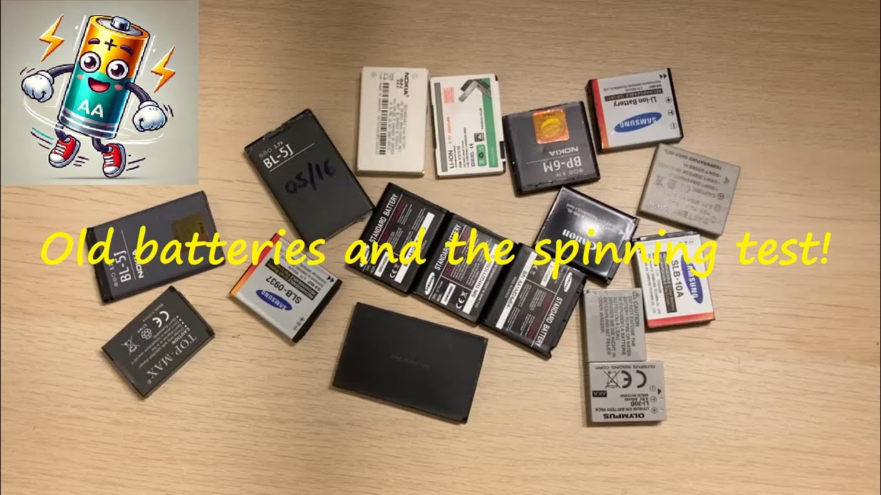 How to check old batteries with the spinning battery test! - YouTube