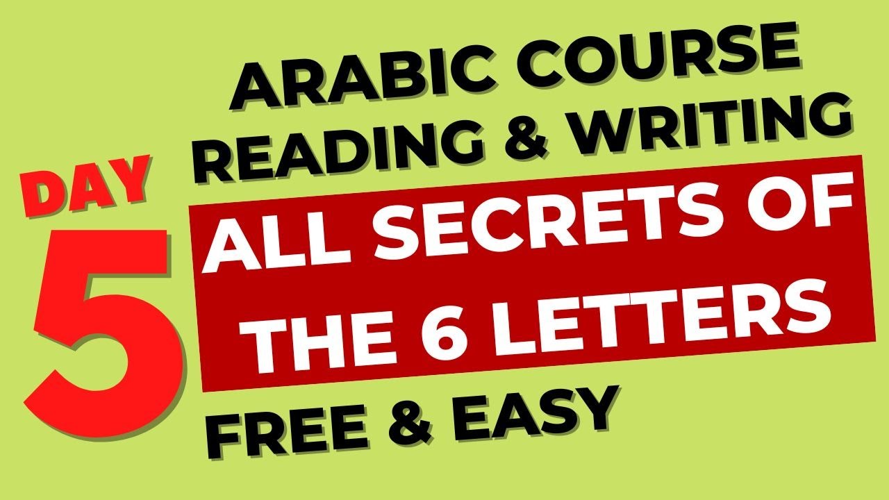 Important secrets of the six Arabic letters - YouTube
