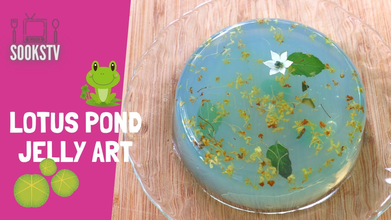 3D Flower Jelly Art | Lotus Pond Agar-agar | Simple 3D Jelly Art - YouTube