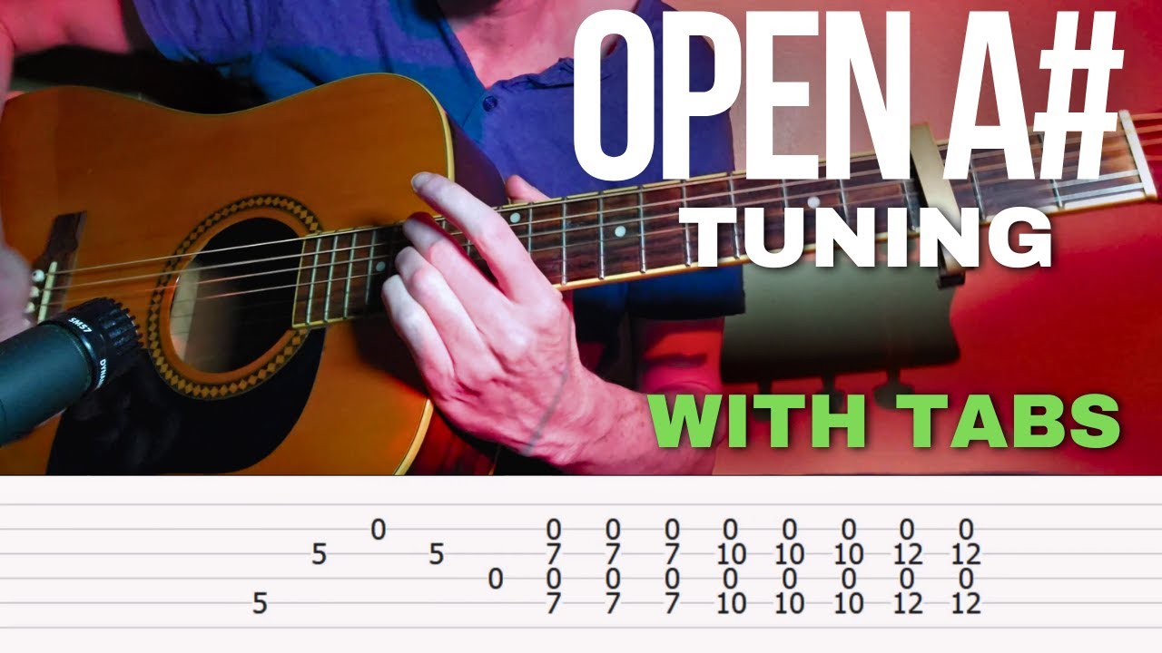 Breezy Acoustic Riffs in Open A# Tuning (With Tabs) - YouTube
