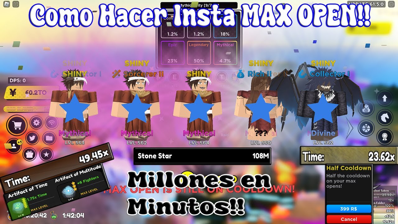 Insta MAX OPEN!! Como Hacerlo! Millones Stars en Minutos!! Anime ...