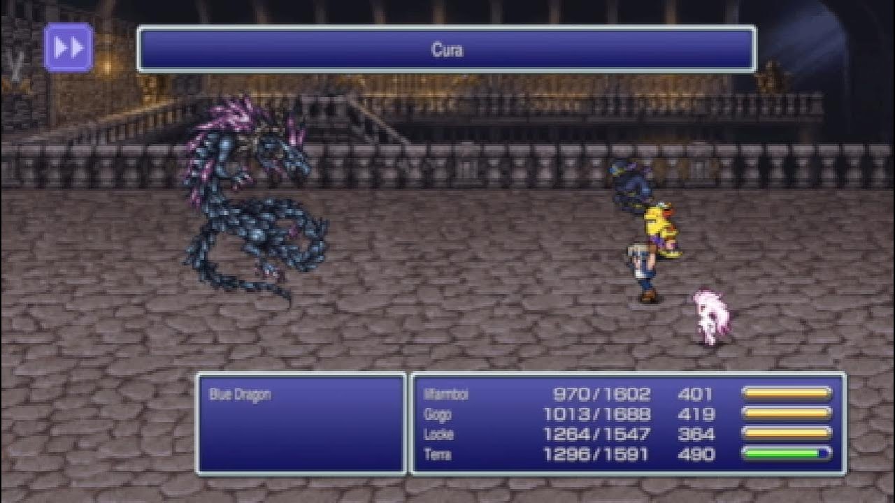 Final Fantasy VI Pixel Remaster PS5 - BLUE DRAGON BOSS - YouTube