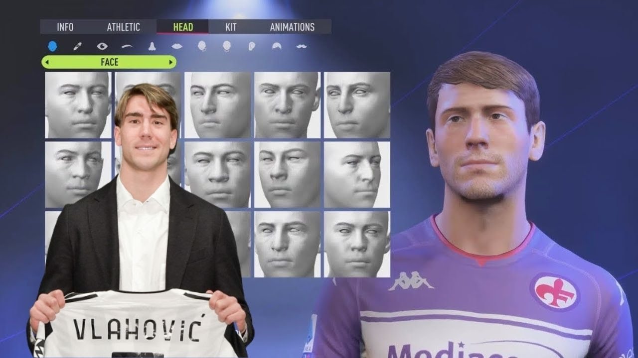 FIFA 23 How to make Dusan Vlahovic Pro Clubs Look alike - YouTube