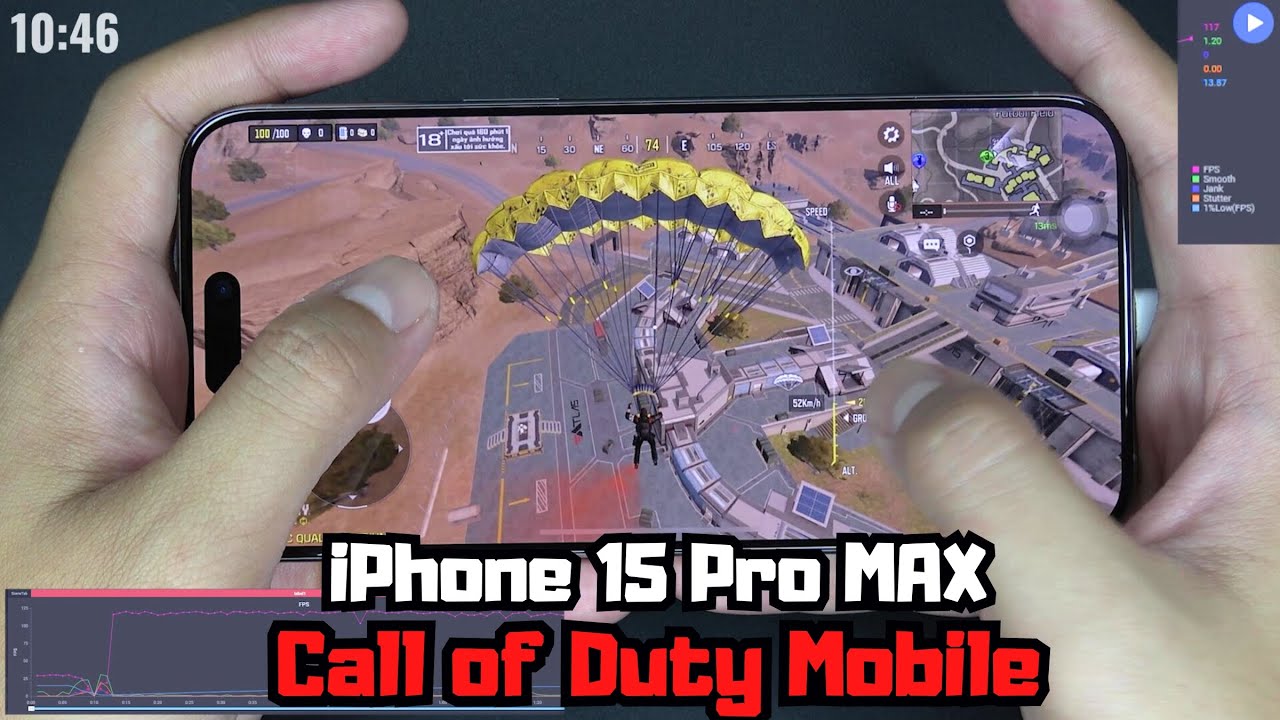 Test game Call of Duty Mobile on iPhone 15 Pro Max | Phone Gaming - YouTube