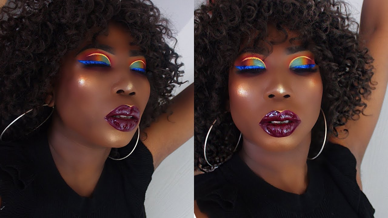RAINBOW CUT CREASE EYESHADOW TUTORIAL - YouTube