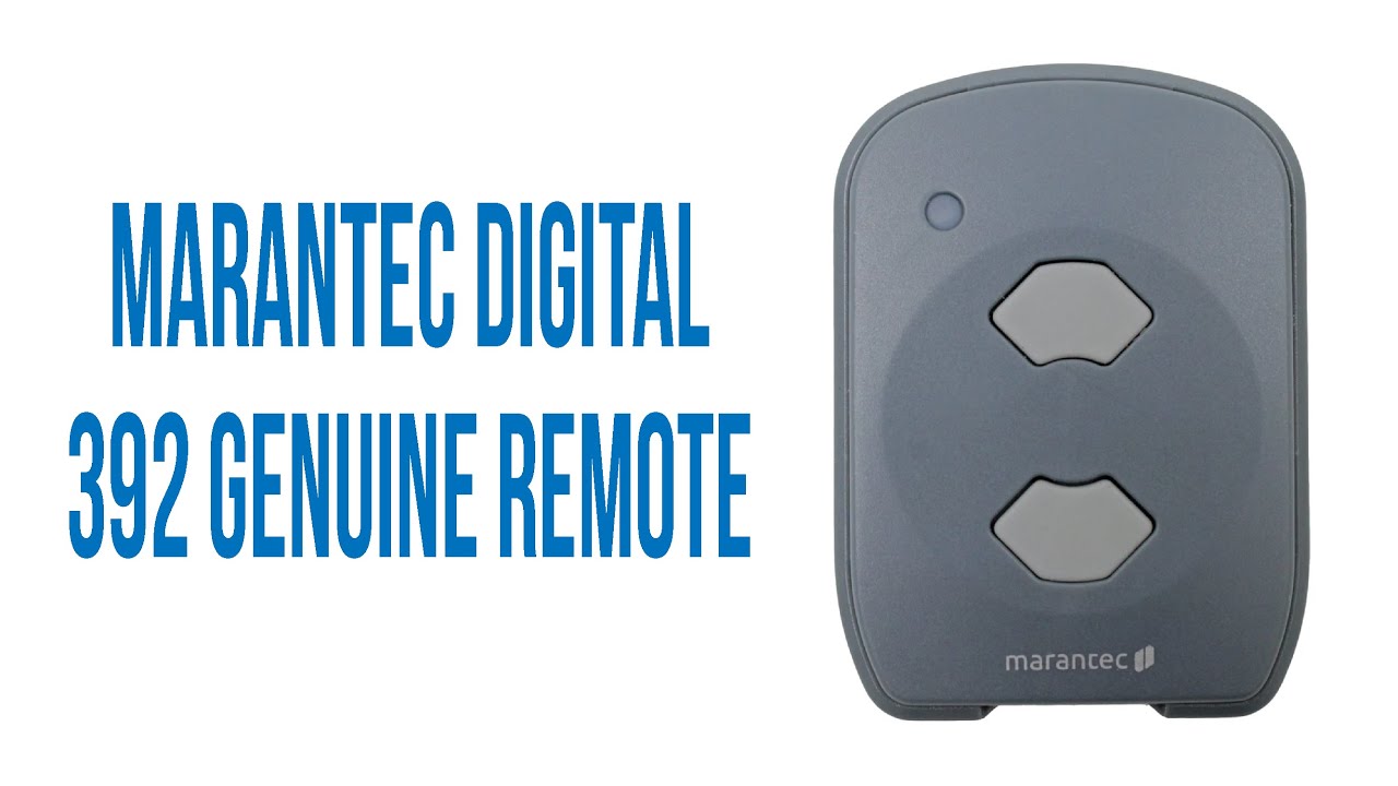 Marantec Digital 392 Genuine Remote Video Description - YouTube