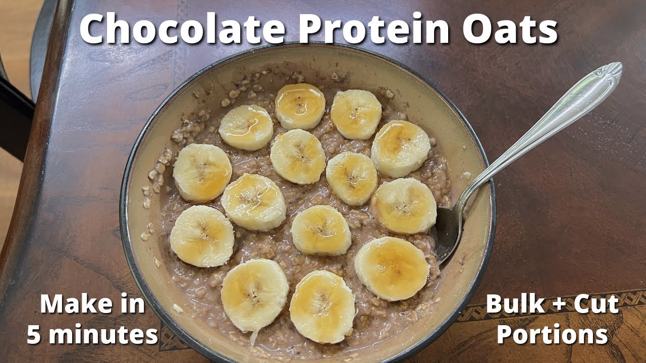 Chocolate Protein Oats | 5 Minute Recipe for Breakfast or Pre Workout ...