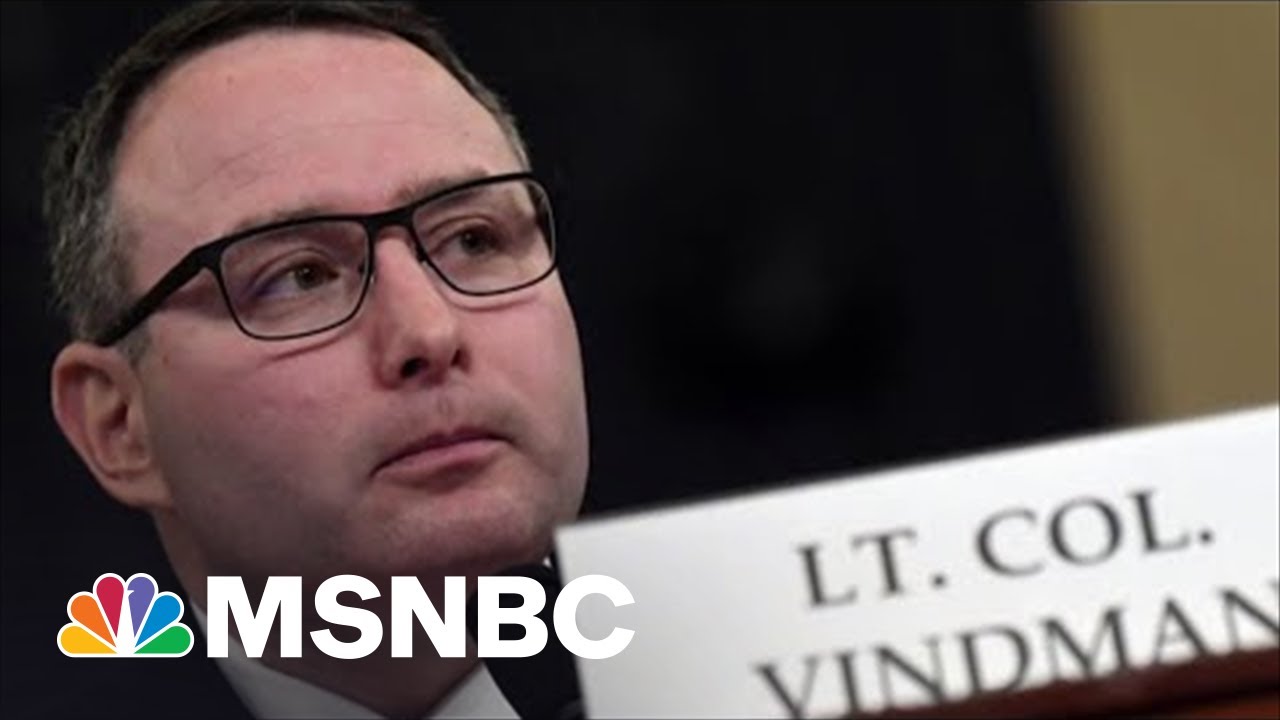 Lt. Col. Vindman Files Lawsuit Against Giuliani And Other Trump Allies ...