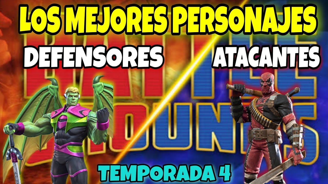 LOS MEJORES ATACANTES y DEFENSORES para BATTLEGROUNDS 💥 TEMPORADA 4 ...