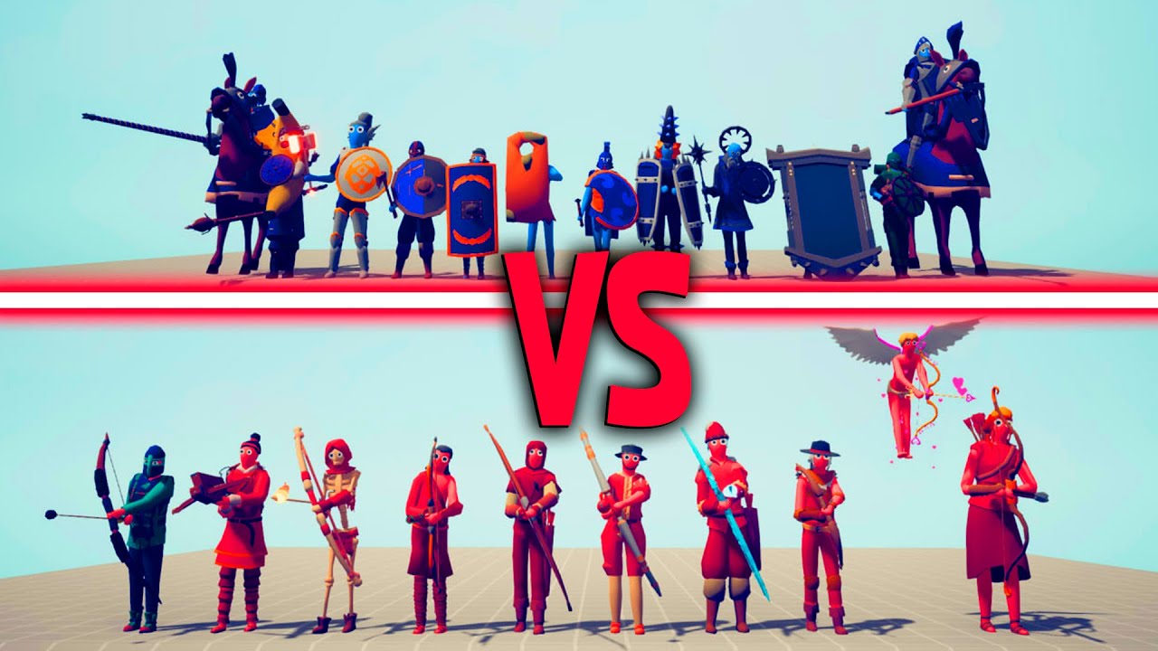 ARROW team vs MEGA SHIELD team | TABS - Totally Accurate Battle ...