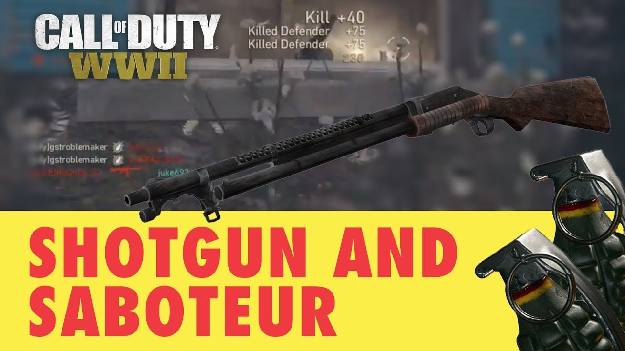 COD: WW2 SHOTGUN AND SABOTEUR - YouTube